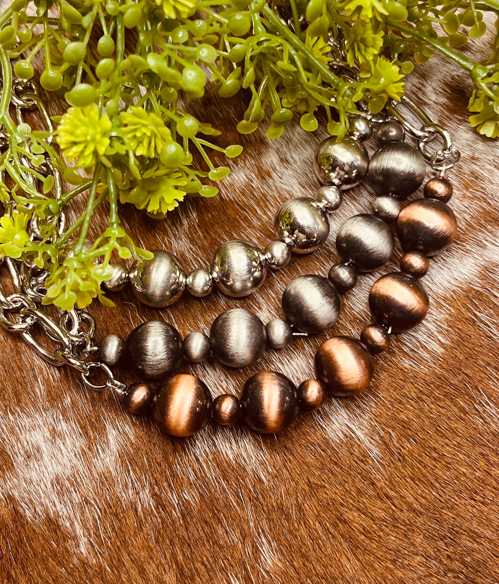 Feisty Chunky Chain Pearl Necklace | Western Pearl | Western Inspired ...